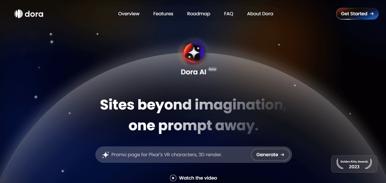 Dora AI: Website Building With AI-Powered 3D Designs