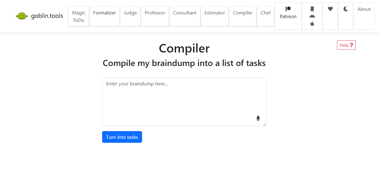 Goblin Tools AI: Task Management For Neurodivergent Individuals