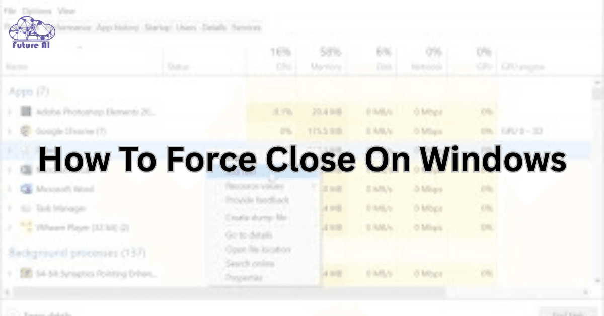 How To Force Close On Windows