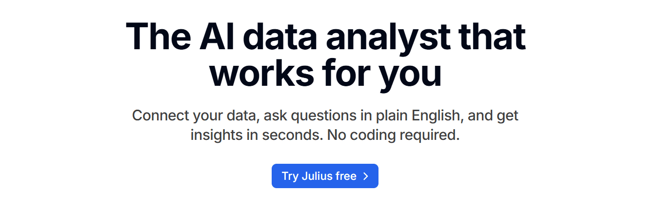 Julius AI Review: No-Code Data Analysis With AI